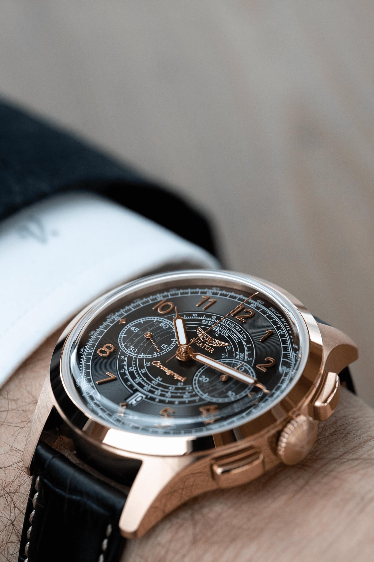 Watch AVIATOR SWISS HERITAGE CHRONOGRAPH TRIMETER AUTO V.4.40.2.355.4